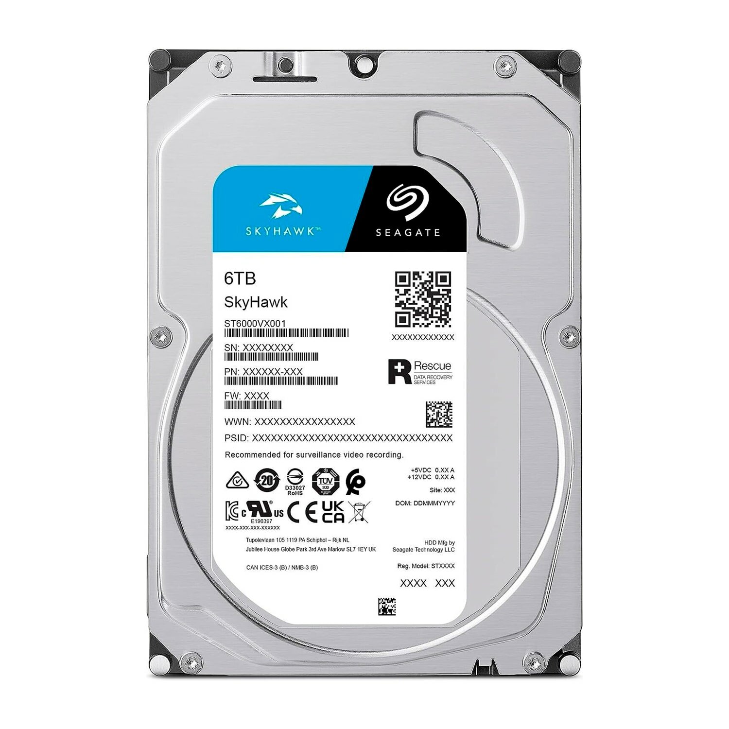 Жесткий диск Seagate Skyhawk 6TB 5400rpm, 256Mb ST6000VX001
