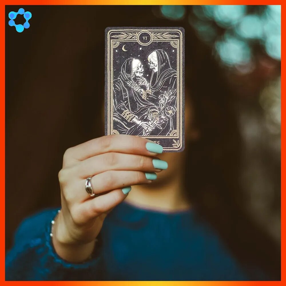 Гадальные карты Таро "The Marigold Tarot", 78 карт, Черный, золотой — фото 1