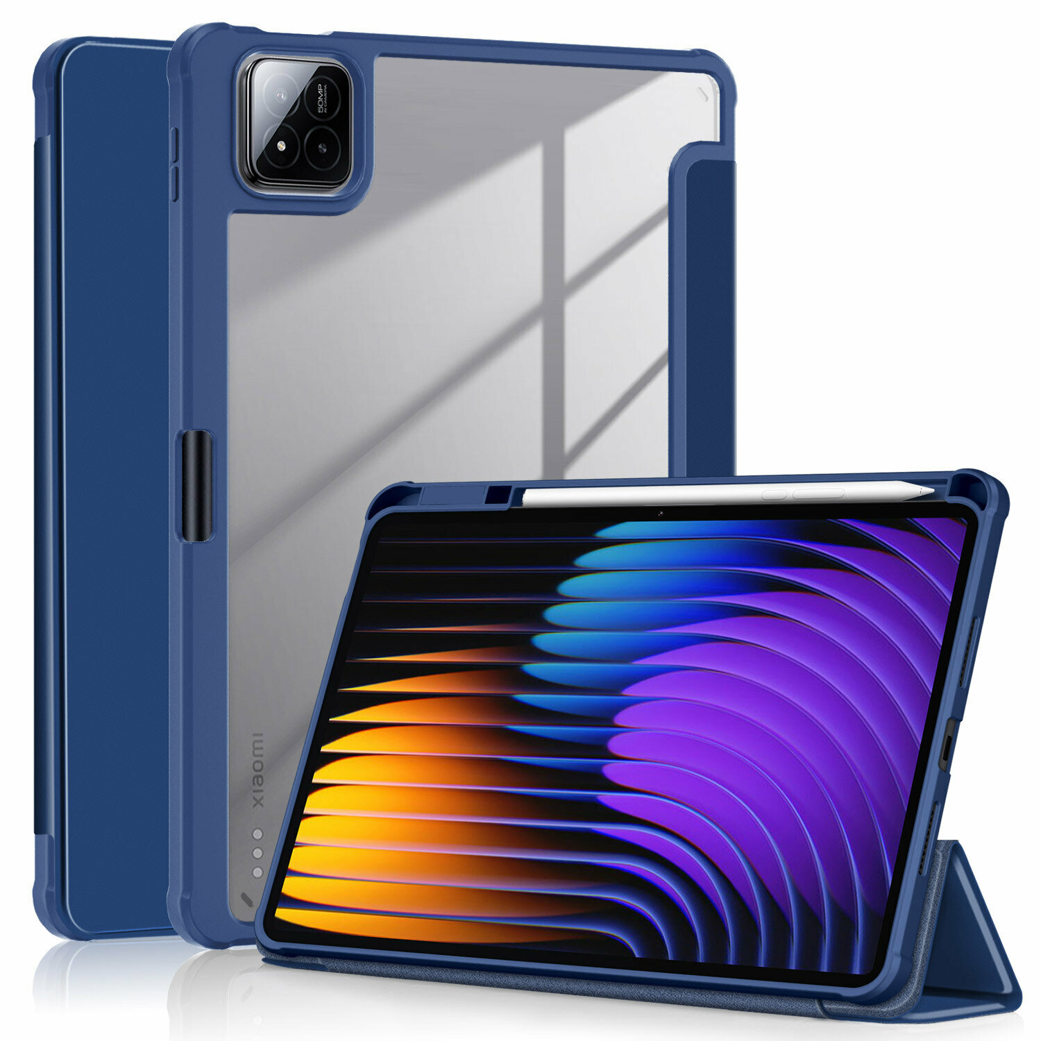 Чехол для Xiaomi Pad 7/7 Pro 11.2" (2024), прозрачная акриловая задняя крышка