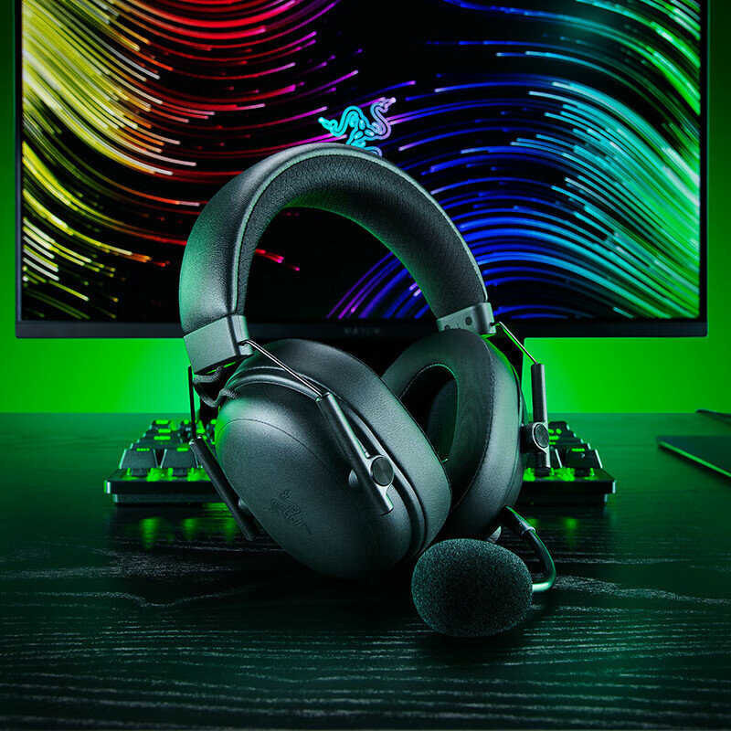 Наушники Razer BlackShark V3 беспроводные игровые с THX аудио и съемным микрофоном для CSGO PUBG Цвет：V3 Черный
