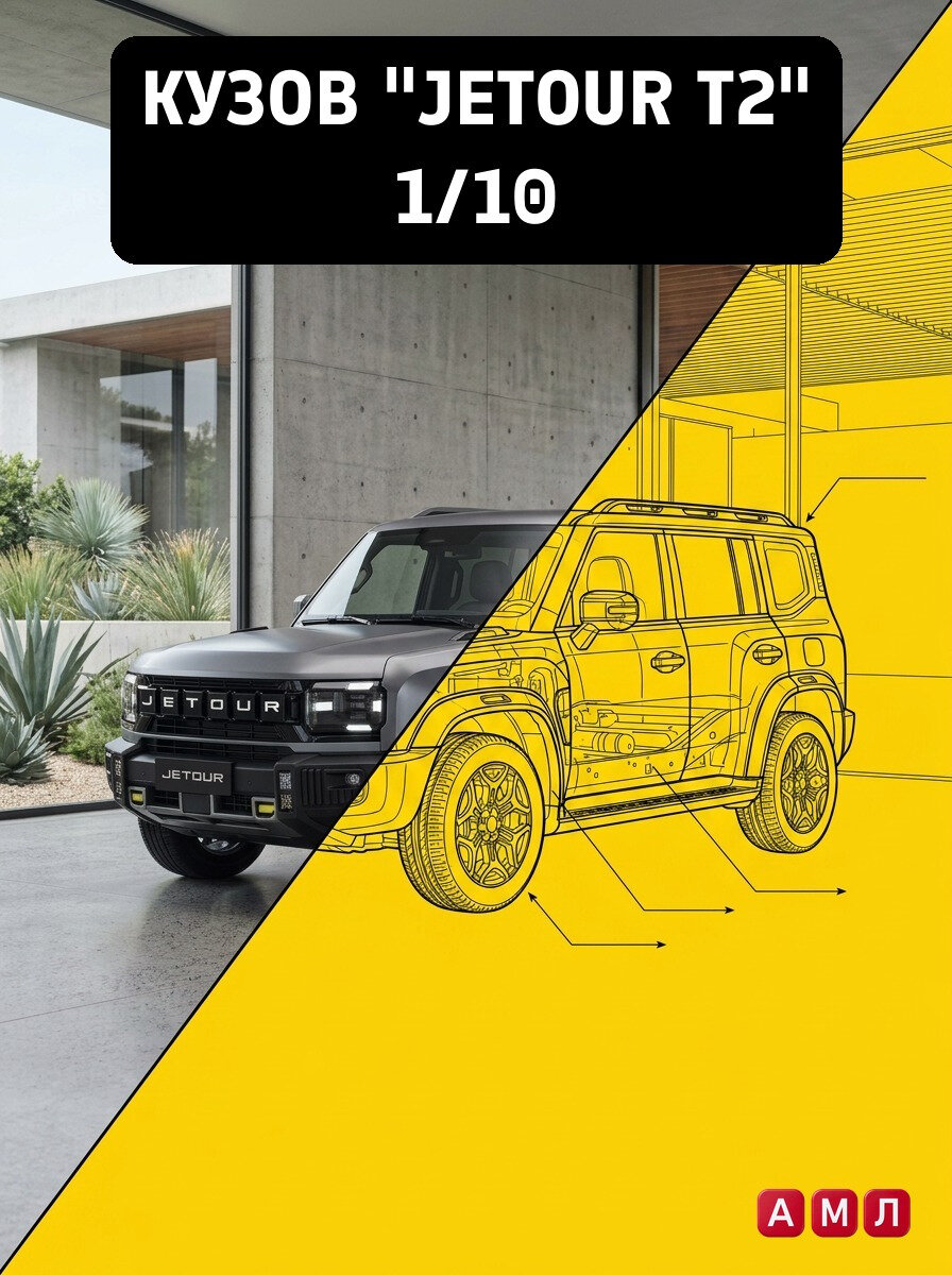 Проект чертеж Кузов Jetour T2 в масштабе 1/10 Джетур из пластика для радиоуправляемых моделей р/у своими руками - скачать и распечатать чертежи с размерами, пошаговая и поэтапная схема сборки