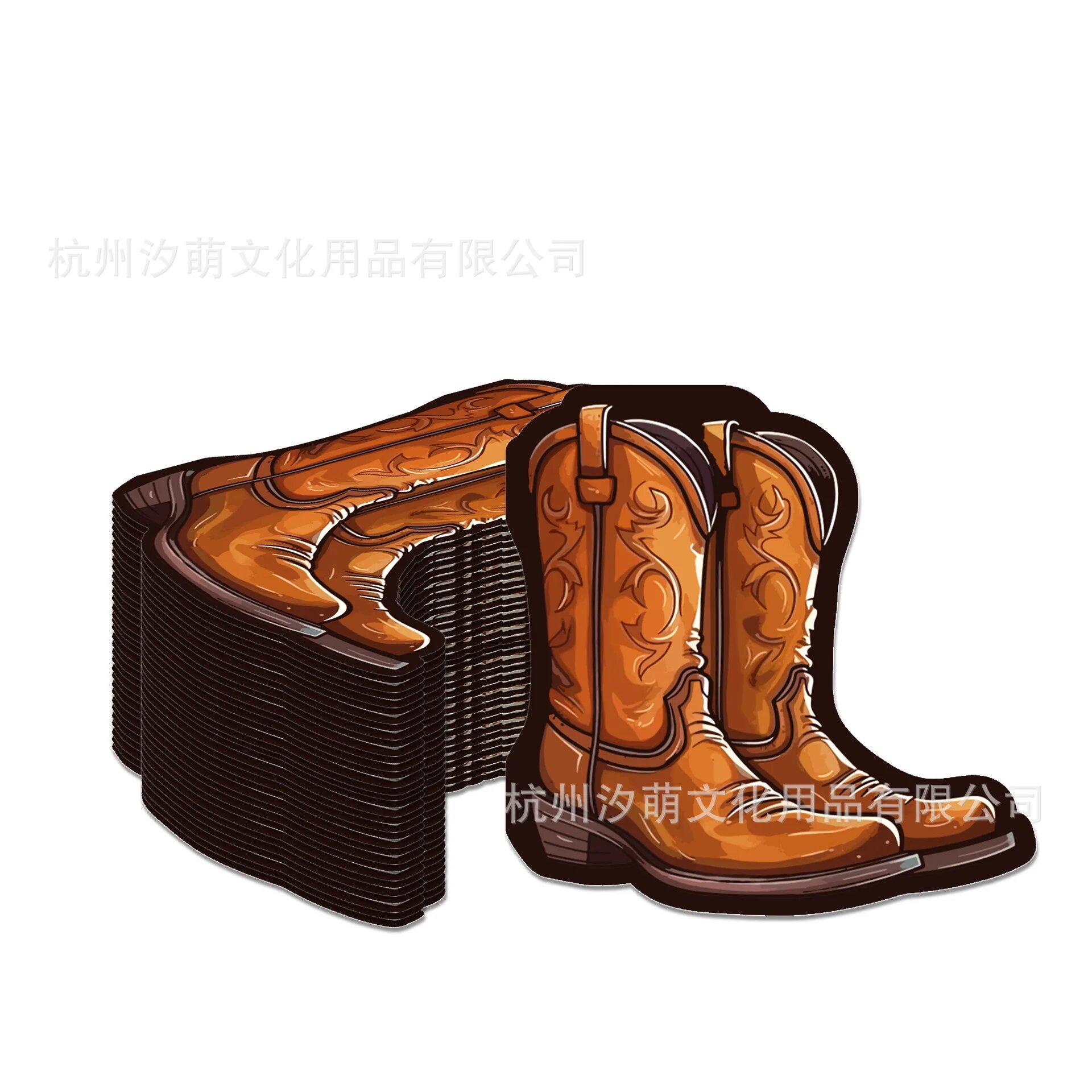 Ковбойские бумажные салфетки для вечеринки Коричневый, 20pcs, A