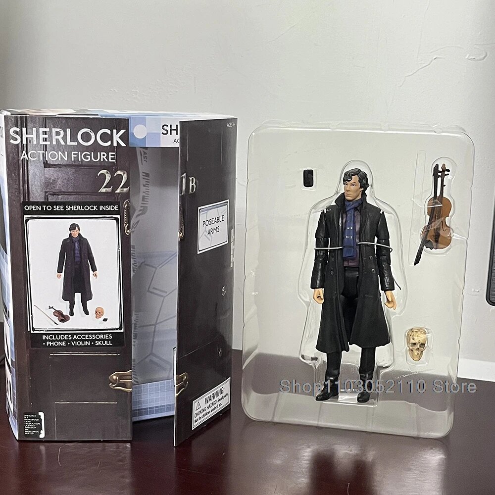Holmes 221B детектив Шерлок фигурку игрушки Бенедикт Камбербетч с телефонной коллекцией модель подарки на день рождения