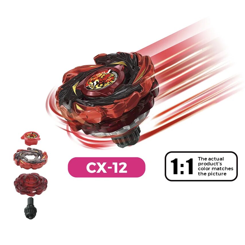 Волчок Beyblade Single Flame UX-17 CX-12, цвет CX-12