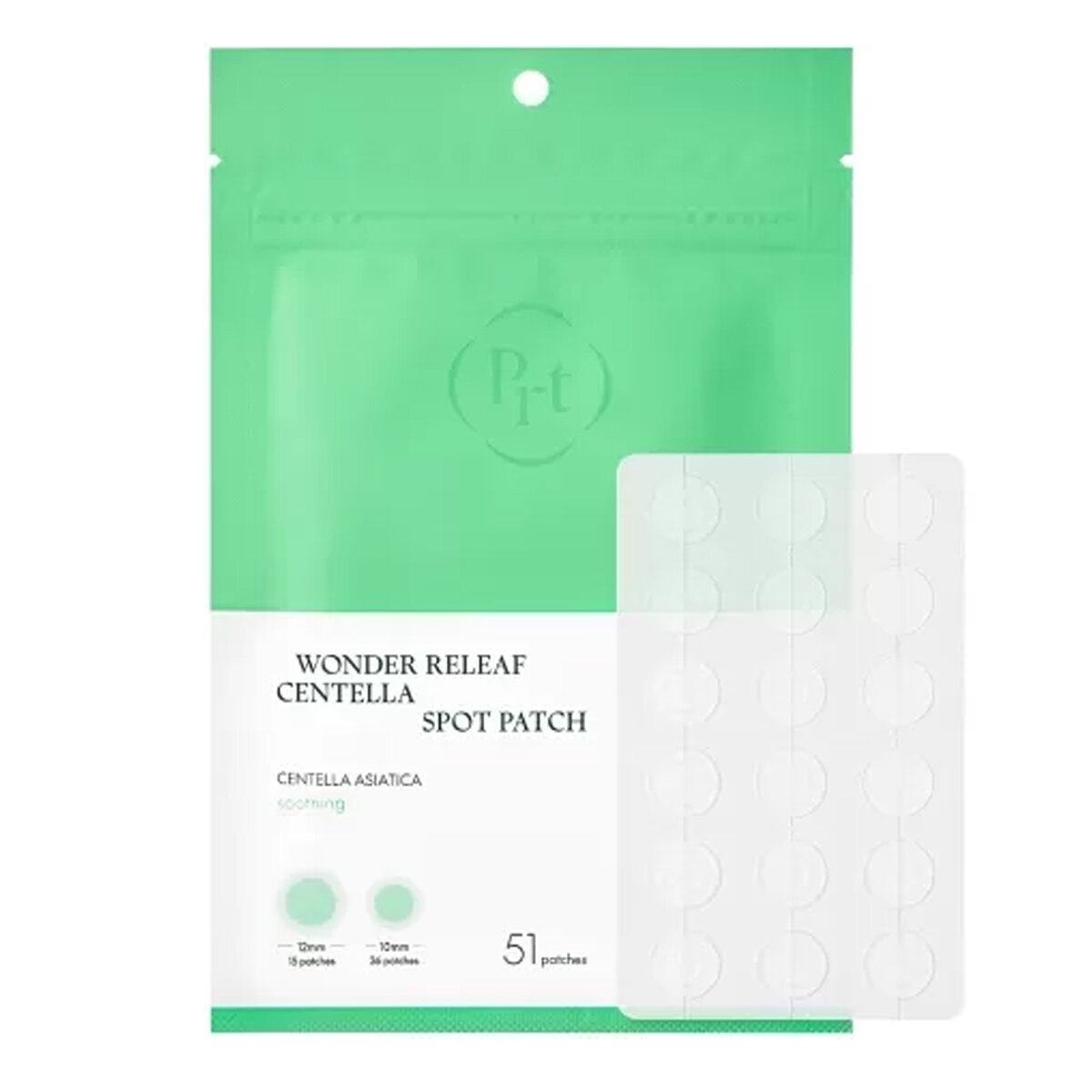 PURITO Точечные патчи против воспалений Wonder Releaf Centella Spot Patch 51шт