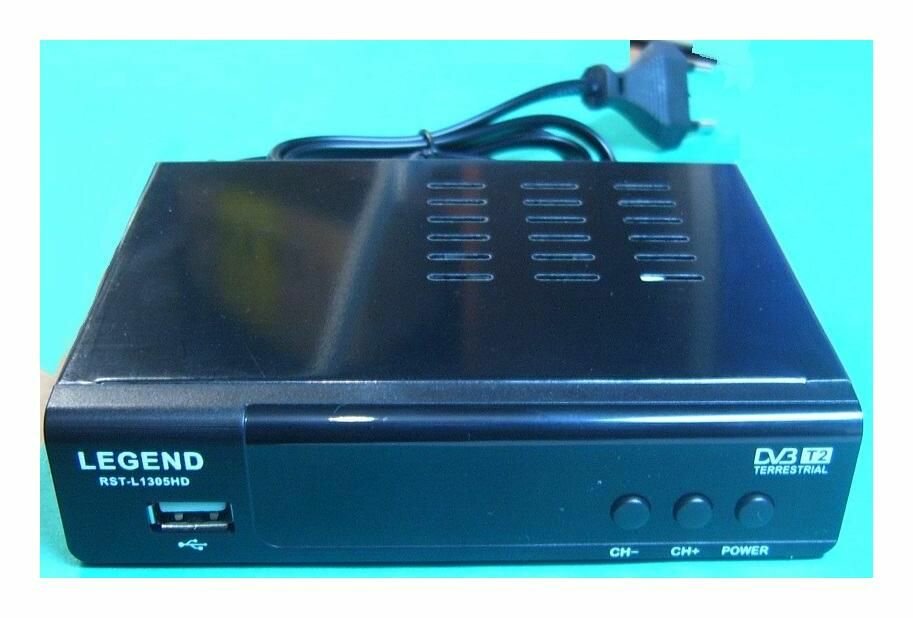 Тюнер DVB-T2 Legend DVB-T2 RST-L1305HD 2USB в металлическом корпусе (цифровой эфирный ресивер)