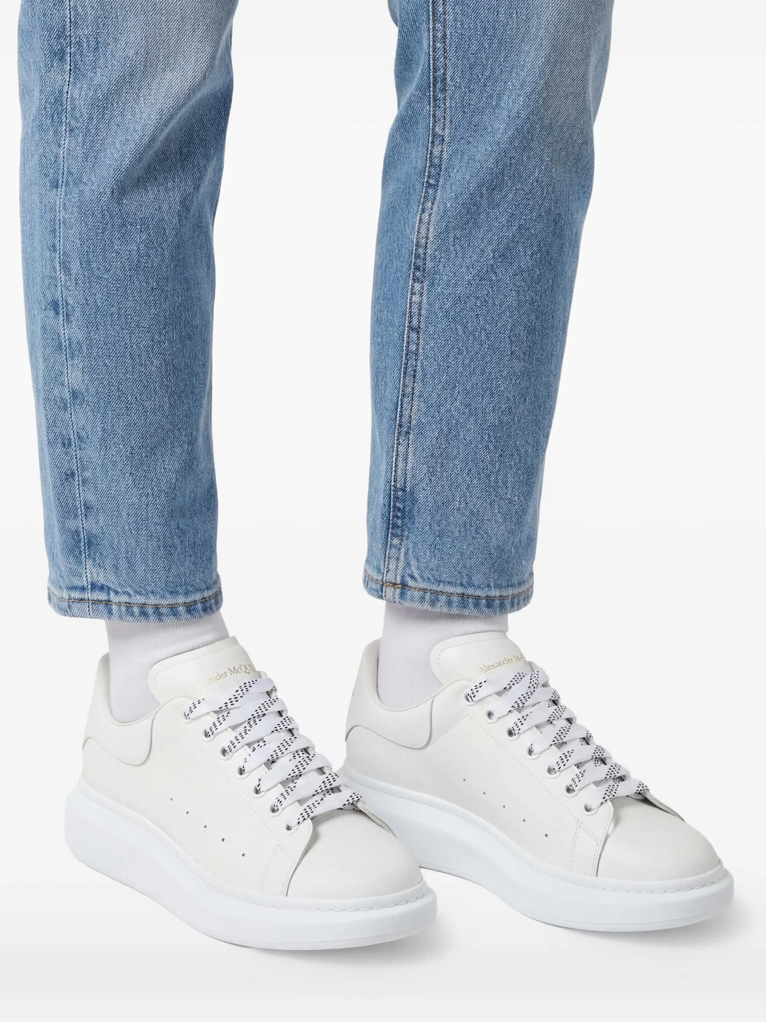 Кроссовки Alexander McQueen Oversized, размер 42, бежевый/белый — фото 1