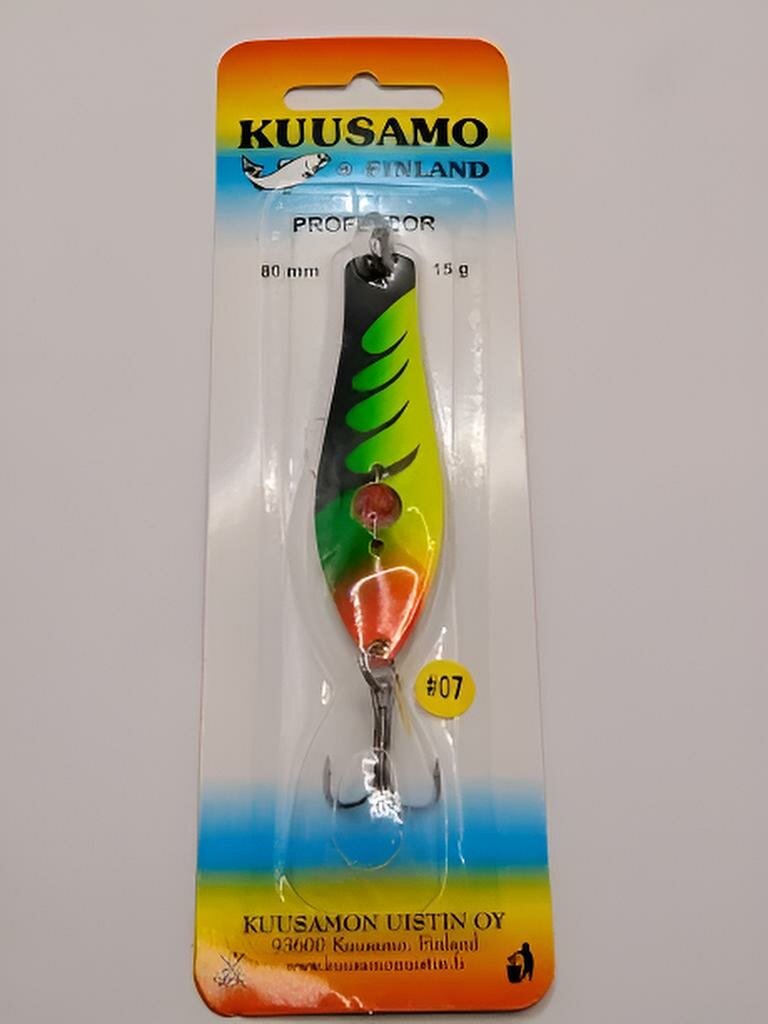 Блесна Kuusamo "Professor", колеблющаяся, тройной крючок, на хищника