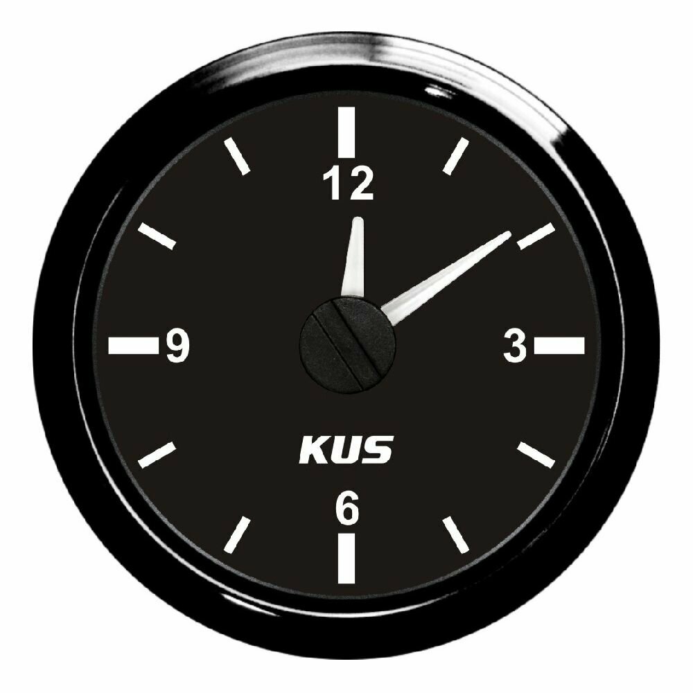 Судовые часы KUS 52 мм с подсветкой, влагозащищенный прибор IP67 для катера