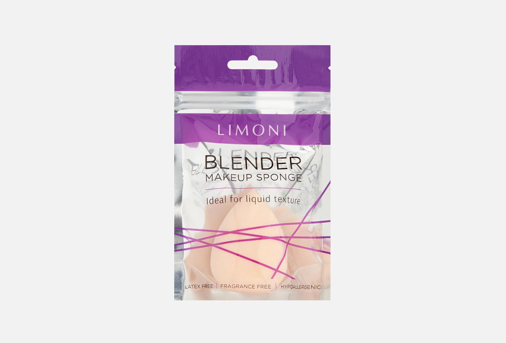 LIMONI Blender Makeup Sponge Beige Cпонж для макияжа 1 шт