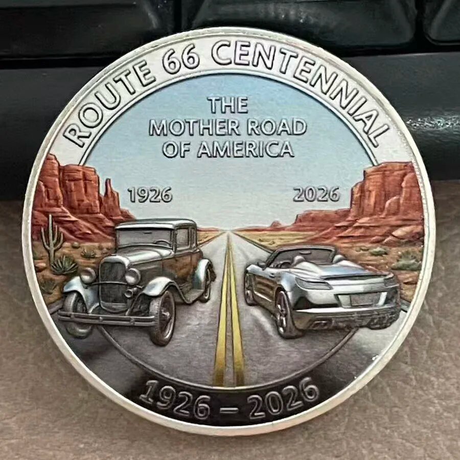 Коллекционная монета «100 лет свободы» Route 66 B