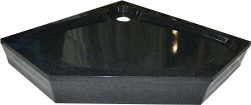 Поддон для душа GuteWetter Deluxe 100x100x16 P 100x100 см, черный, пятиугольный, средний, российский