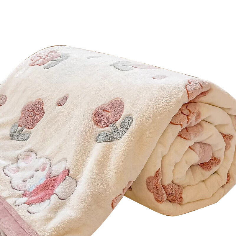 Молочная бархатная простынь-одеяло 200x230 см, цельная, для дивана, обеденный перерыв