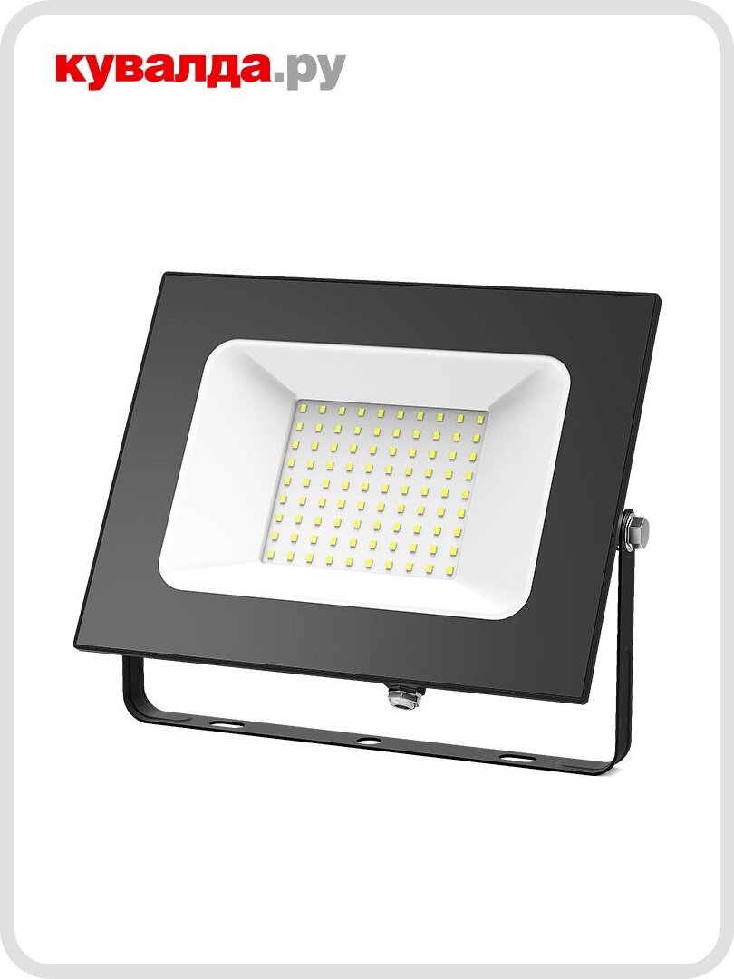 Прожектор GAUSS Elementary 100w 9500lm 6500к 175-265v ip65 черный led