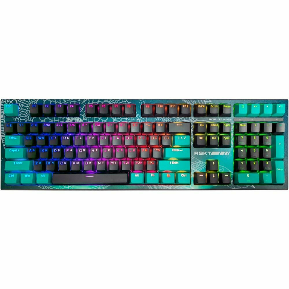 Клавиатура Raskat KM002 проводная, USB Type-A, серый (UV)
