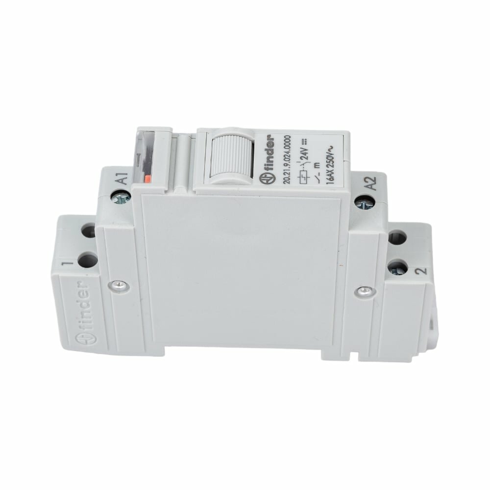 Модульное импульсное реле Finder, 1НО контакт 16А= 24В DC; - AgSnO2, 202190244000