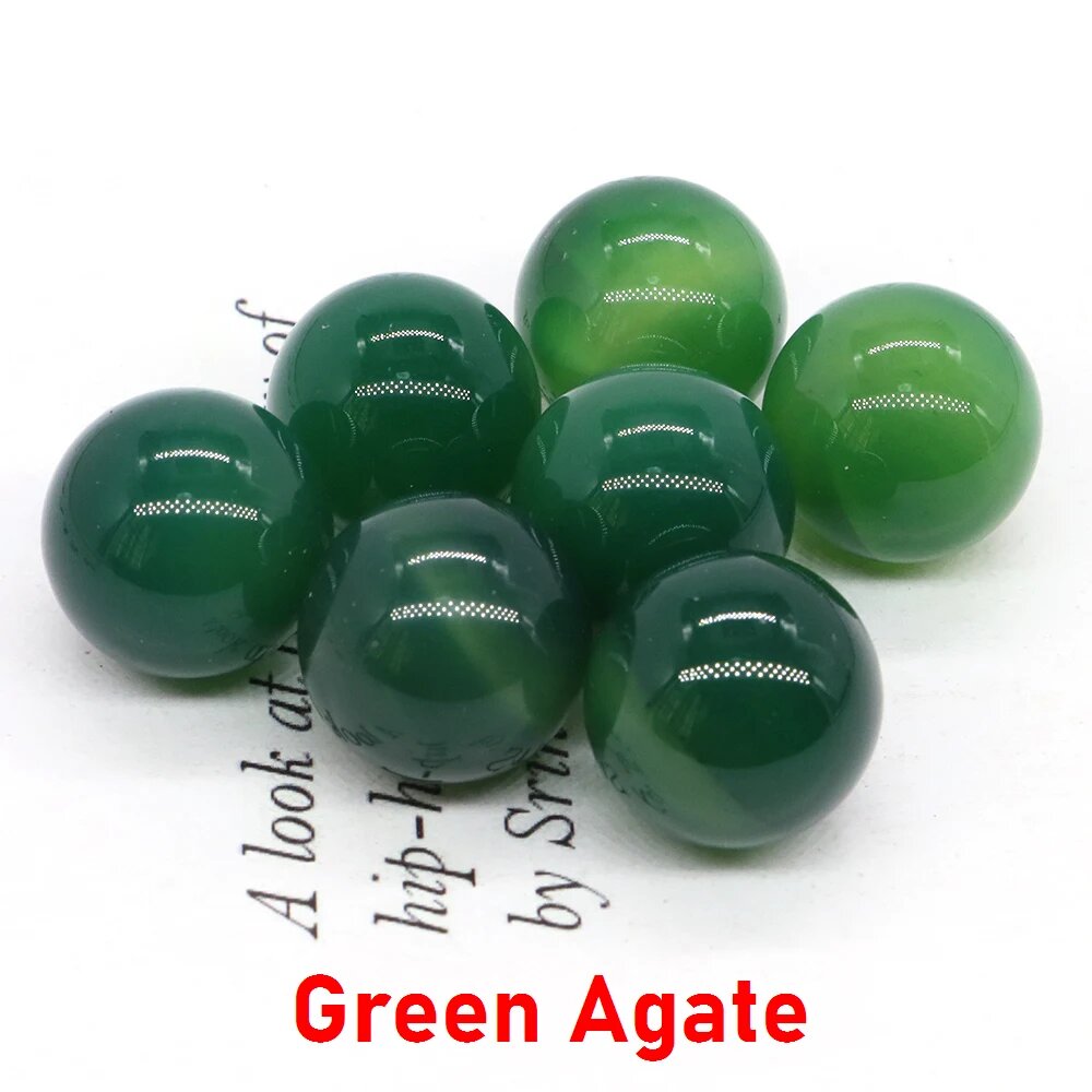 Хрустальные шарики 16 мм, набор Изумрудный, 1pcs, Green Agate