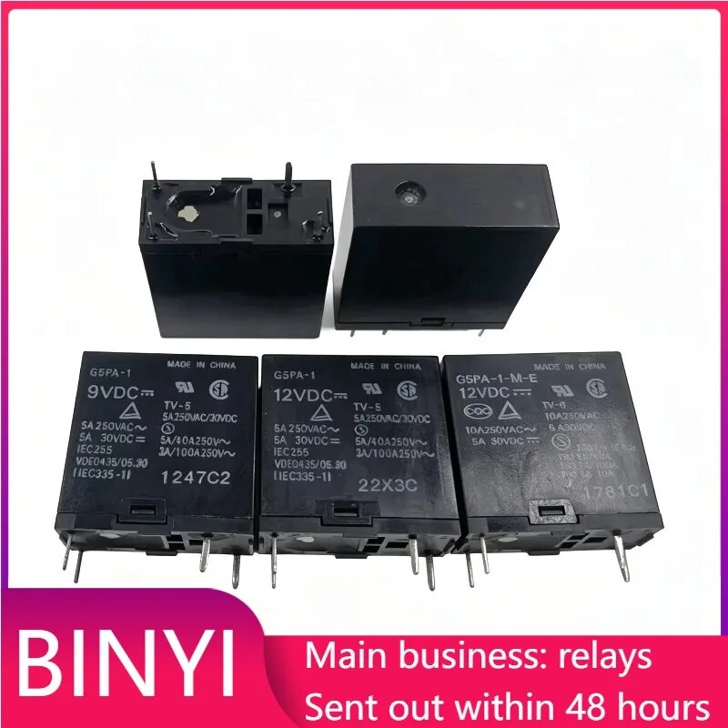 Реле G5PA-1-M-E 12VDC, 4 контакта, 5/10А