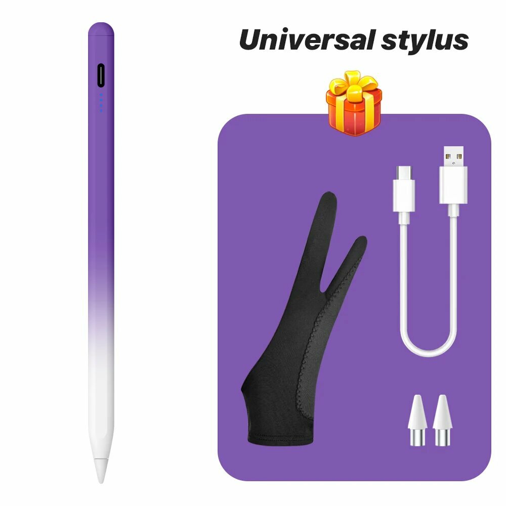 Магнитный стилус READYYEAH для емкостных экранов Gradient Purple Set