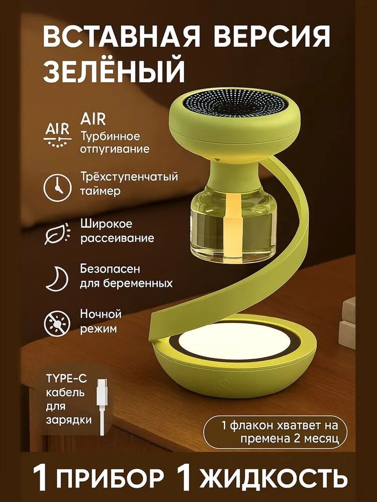 Умный ночник с функцией отпугивания комаров без запаха, с таймером, подходит для детей и беременных