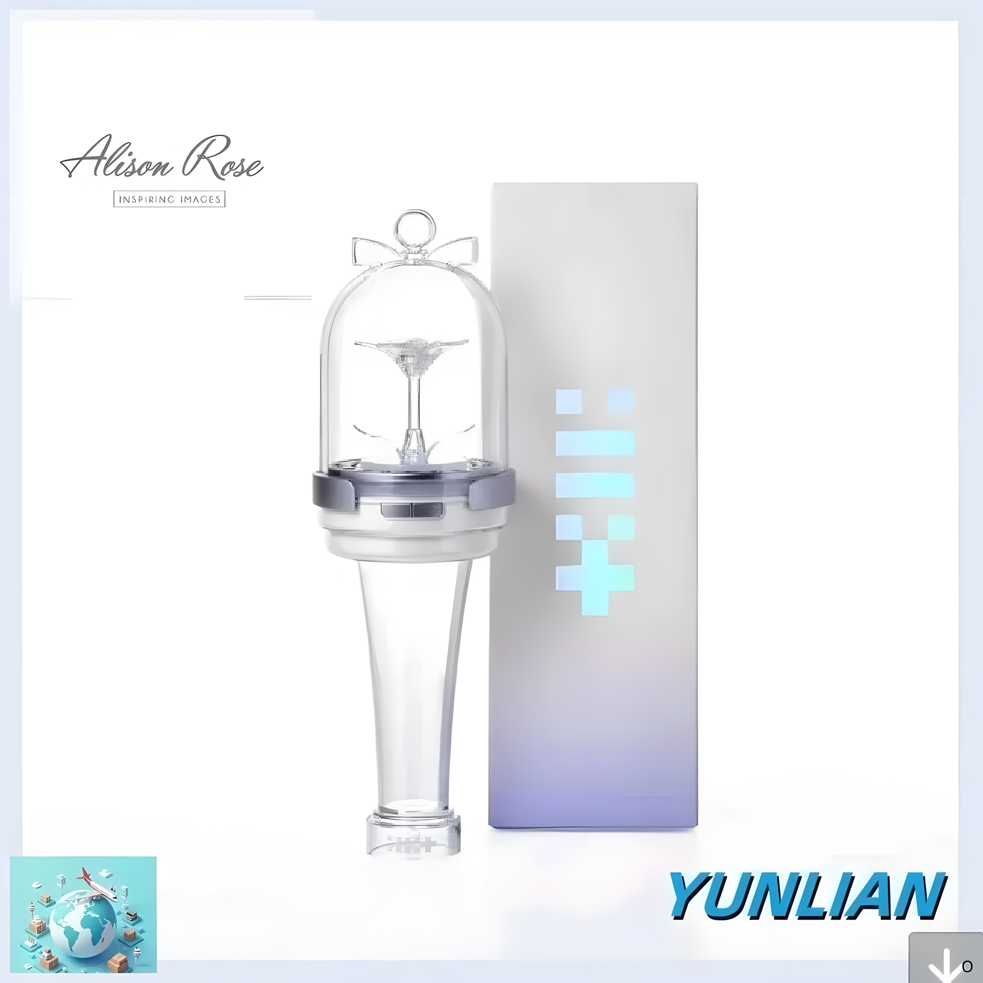 Лайтстик ENHYPEN земной шар ластик k-pop стрэй кэтс lightstick кпоп с карточками