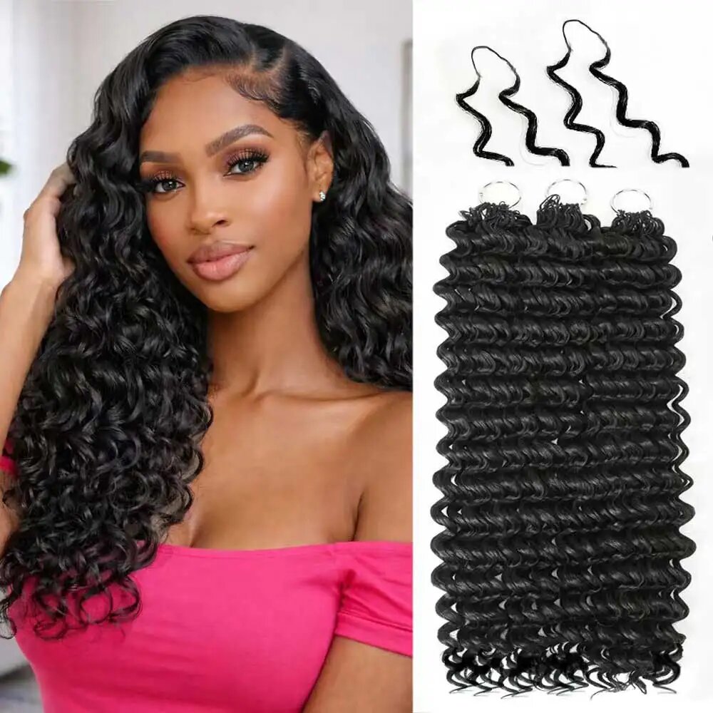 Синтетические волосы Colorful Girl Miracle Knots 18 дюймов глубокая 14inches, 1Pack (30Strands)