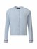 Кардиган FABIANA FILIPPI Contrast-trim button-up cardigan, размер 42, Синий прин...