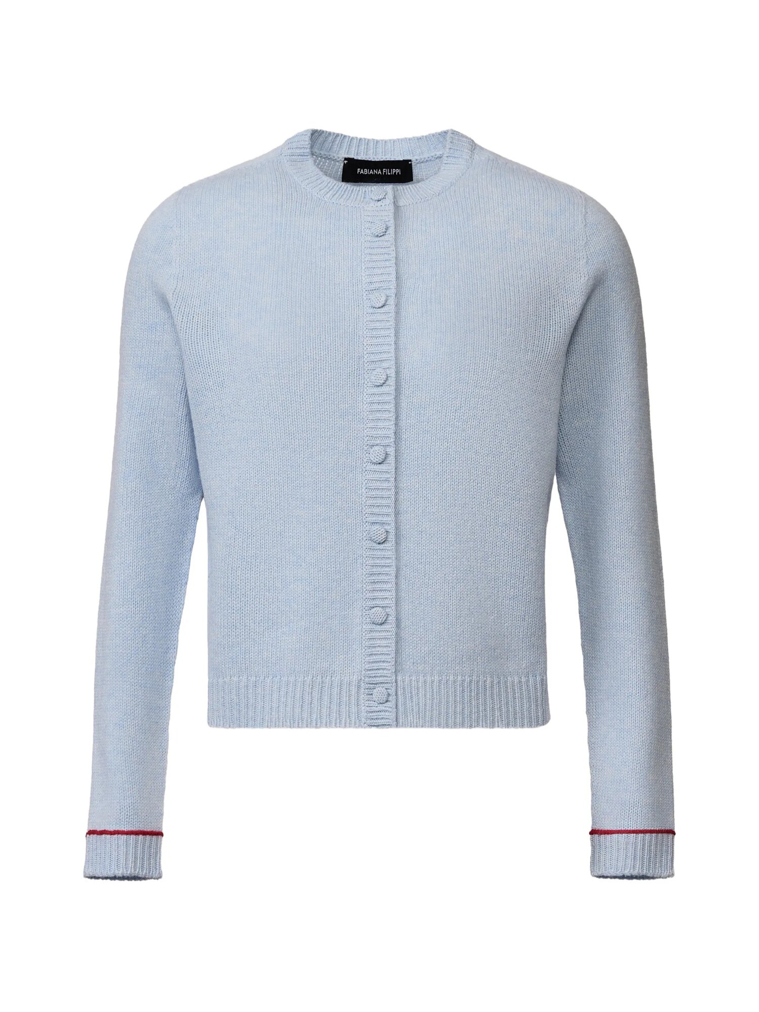 Кардиган Contrast-trim button-up cardigan
