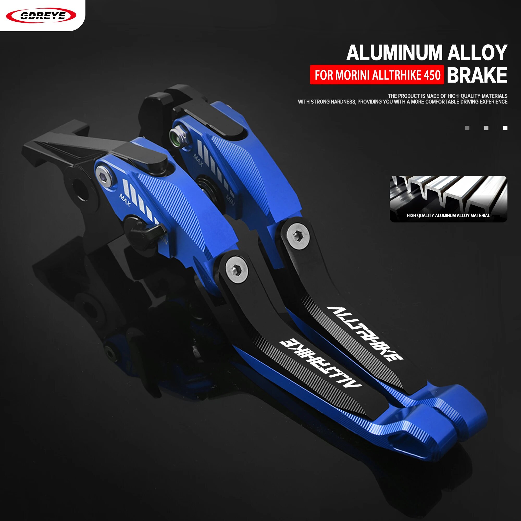Для MORINI ALLTRHIKE 450 2026: Регулируемые складные тормозные и сцепные рычаги из алюминия с ЧПУ P