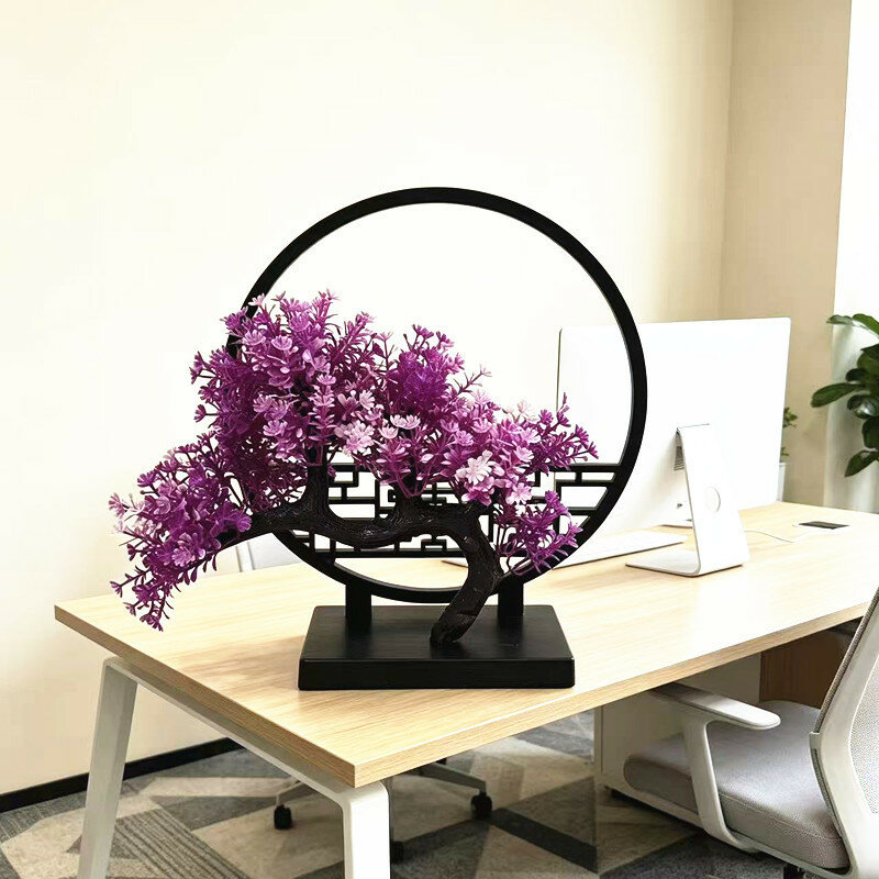 Pine tree with base for outdoor event decor and photography backdrop brand unknown purple