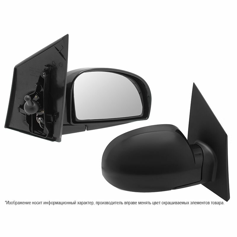 Зеркало правое для Hyundai Getz 2005-2011, Хендай Гетц зеркало правое SAT ST-HN35-940-1, oem 876201C200CA