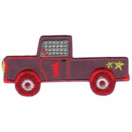 Термоаппликация HKM "Auto Reflex rot mit gelben Stern" красный