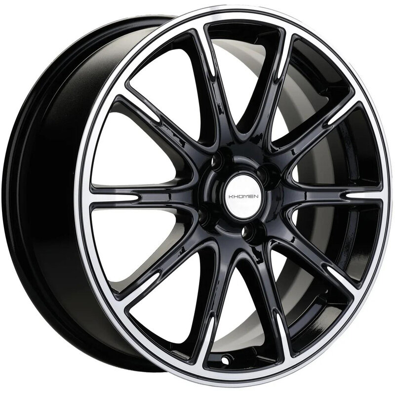 Литой колесный диск Khomen Wheels KHW1707 (Lada Vesta Cross) 6,5x17/4x100 ET43 D60,1 Black-FP