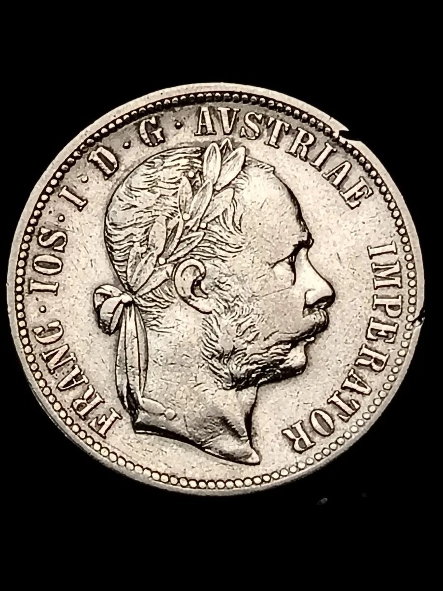 Монета 1 флорин Австро-Венгрии 1879 год