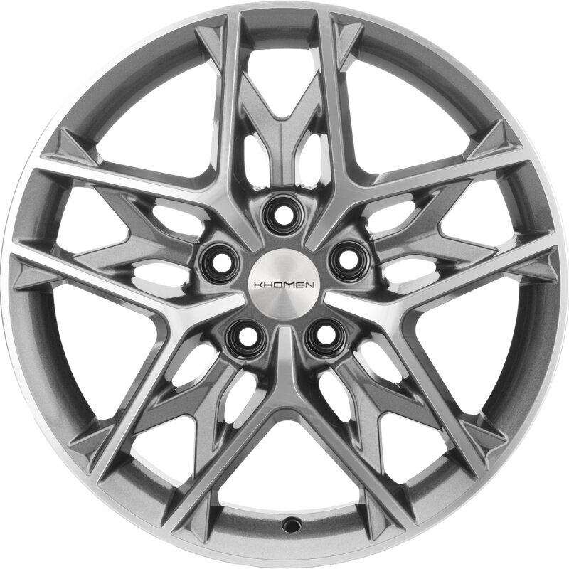 Литой колесный диск Khomen Wheels KHW1709 (CX-5/Seltos/Optima) 7x17/5x114,3 ET50 D67,1 Gray-FP