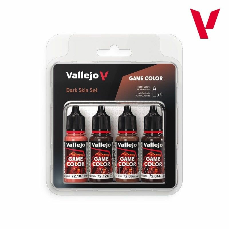 Набор красок Game Color - Dark Skin Set (4 colors) V-72387 Vallejo