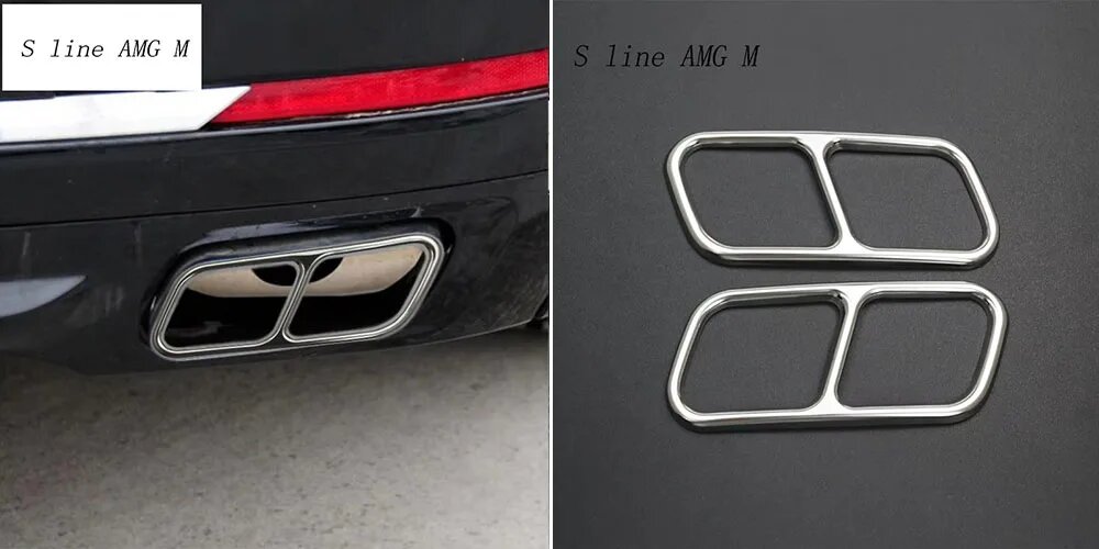 Автомобильный Стайлинг для BMW 7 серии F01 F02 внешние аксессуары авто Хвостовая ail Throat Silver