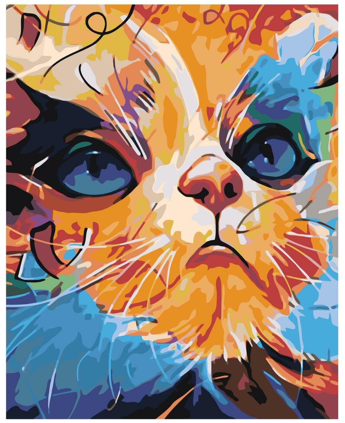 Картина по номерам, 40 x 50, A180, котёнок