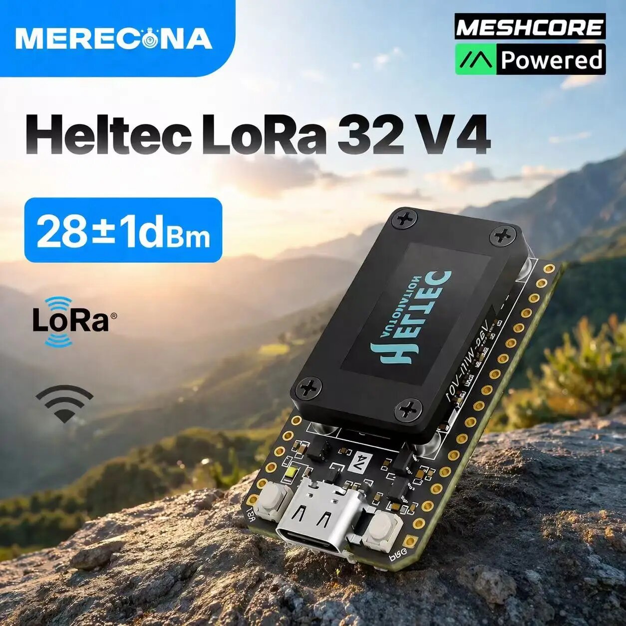 Heltec V4 OLED Meshcore ESP32-S3 LoRa Dev Board (Standard Edition) — фото 1