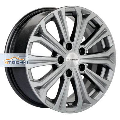 Литой колесный диск Khomen Wheels KHW1610 (Focus) 6,5x16/5x108 ET50 D63,3 G-Silver