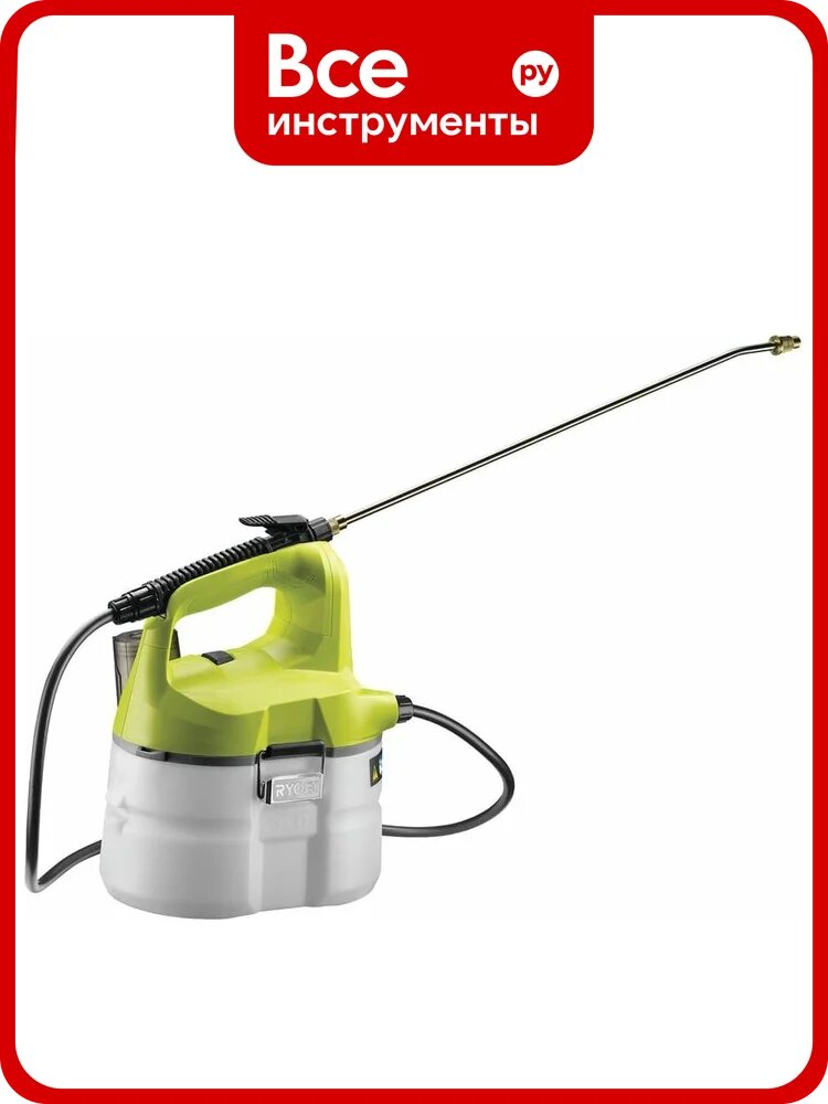 Аккумуляторный опрыскиватель Ryobi ONE+ OWS1880 5133002676, 3.5 л, с плечевым ремнем, телескопической штангой и прочным