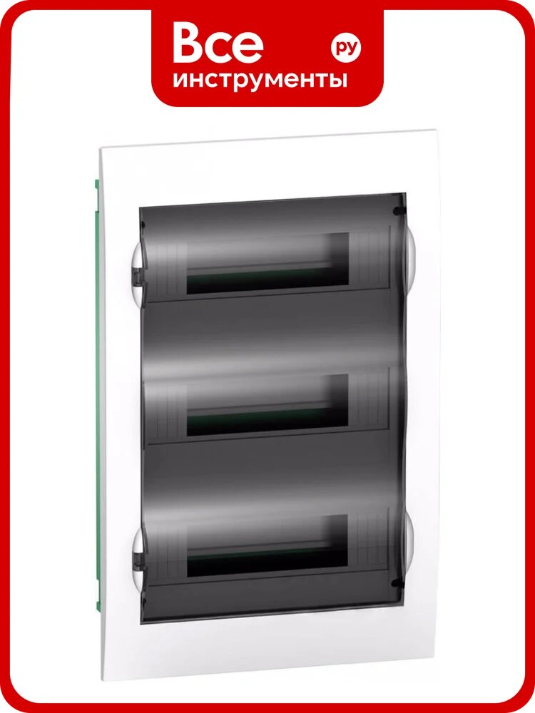 Корпус встраиваемый с прозрачной дверцей Systeme Electric (Schneider Electric) City9 Box 3ряд/36модуля (ранее