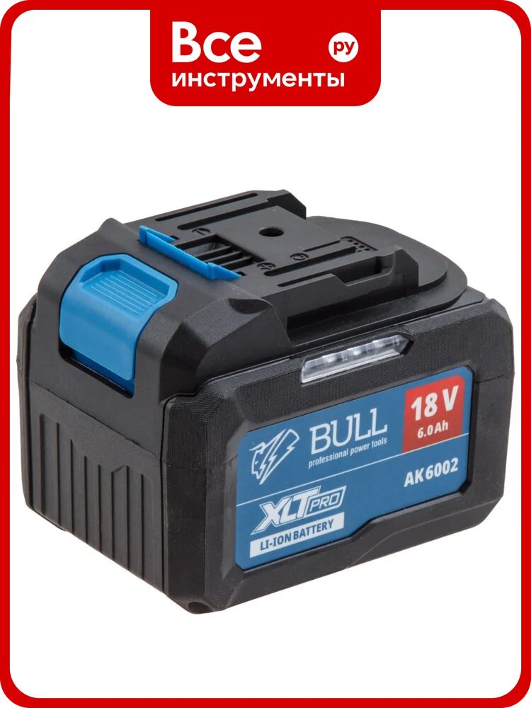 Аккумулятор BULL AK 6002 18.0 В, 6.0 А/ч, Li-Ion XLTpro 1329597