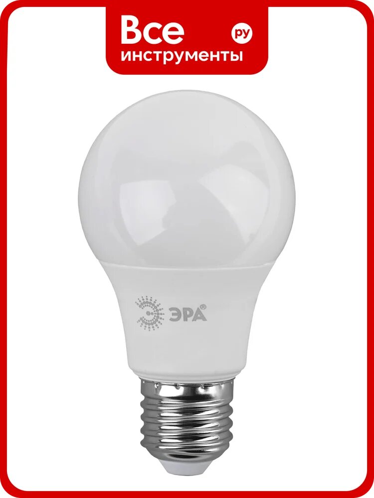 Светодиодная лампа ЭРА LED A60-9W-827-E27 диод, груша, тепл Б0032246, 9 Вт, белый