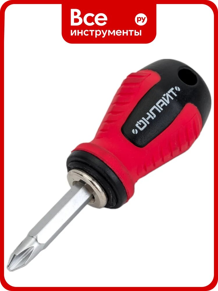 Отвертка онлайт OHT-Оt02-DS-PH2-SL6-40 двухсторонняя 82994, с крепежом различной сложности