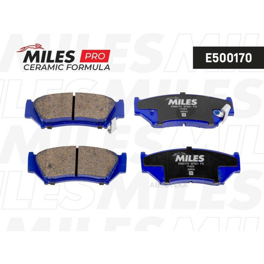 Колодки тормозные передние (Смесь CERAMIC серия PRO) SUZUKI GRAND VITARA 2.7 XL-7 03-/1.6-2.7 05- (TRW GDB3436) E500170 MILES E500170