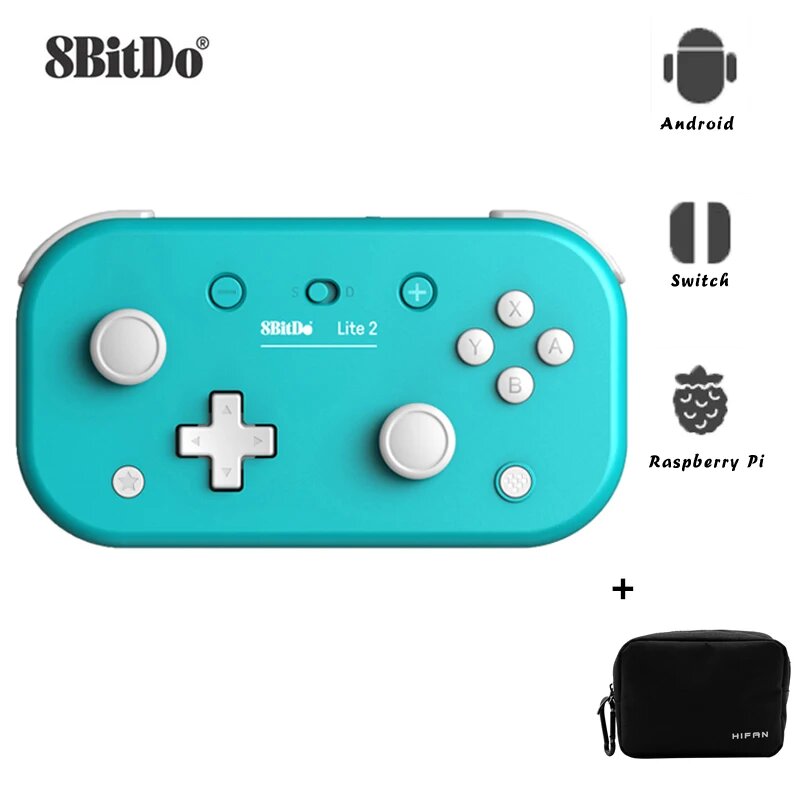 8BitDo Lite 2 Blue геймпад с сумкой