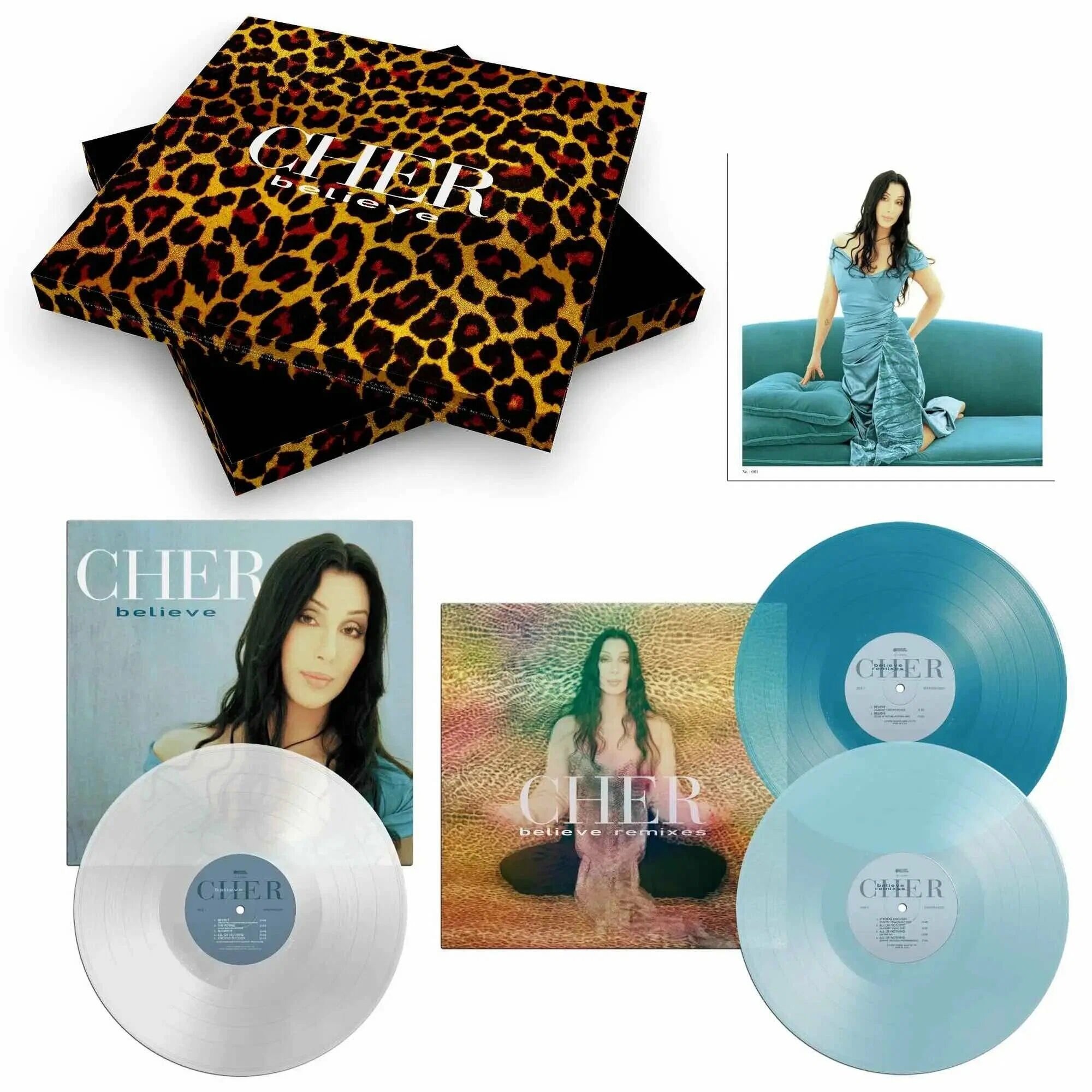 CHER - Believe, (3LP, Deluxe Edition, Limited Edition, Remastered, Clear & Blue Sea & Blue Light Vinyl) Виниловая Пластинка