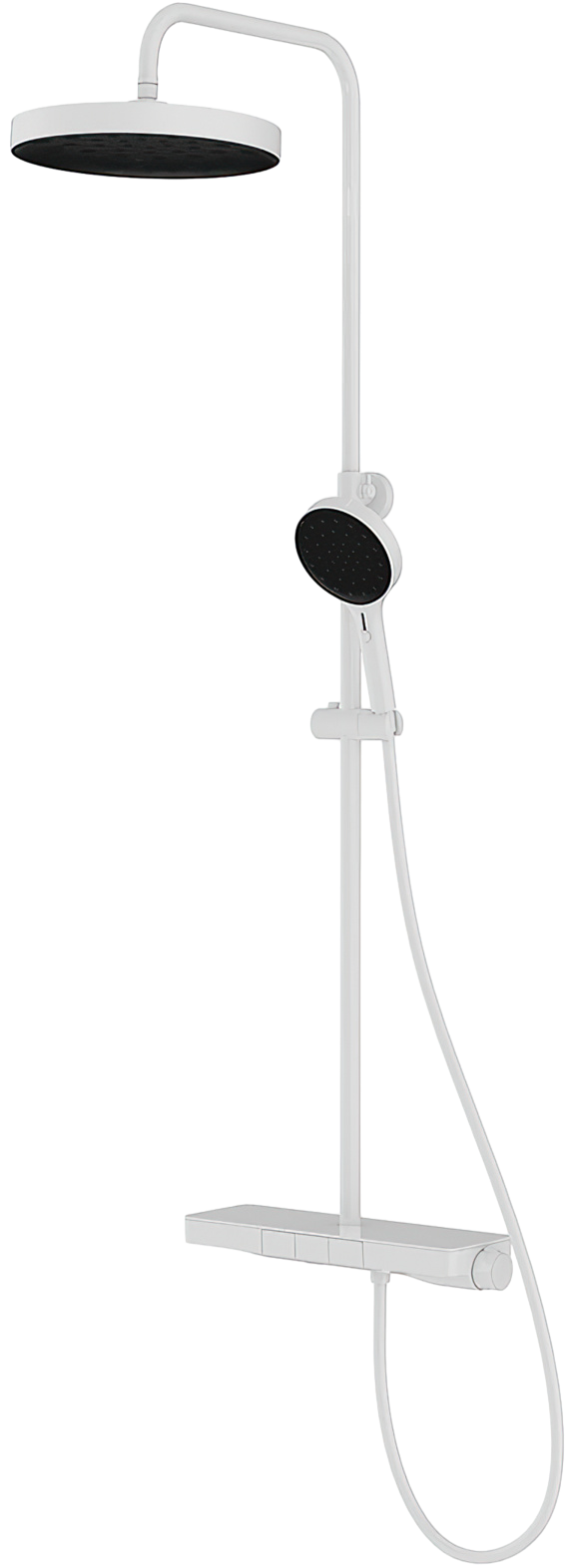 Душевая стойка Vincea Inspire VSFS-3I12TW с термостатом, белый