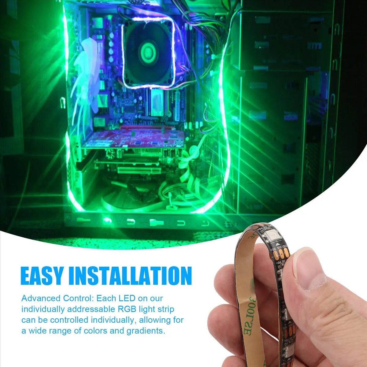 RGB световая лента ABSDH для корпуса ПК 0.5 м